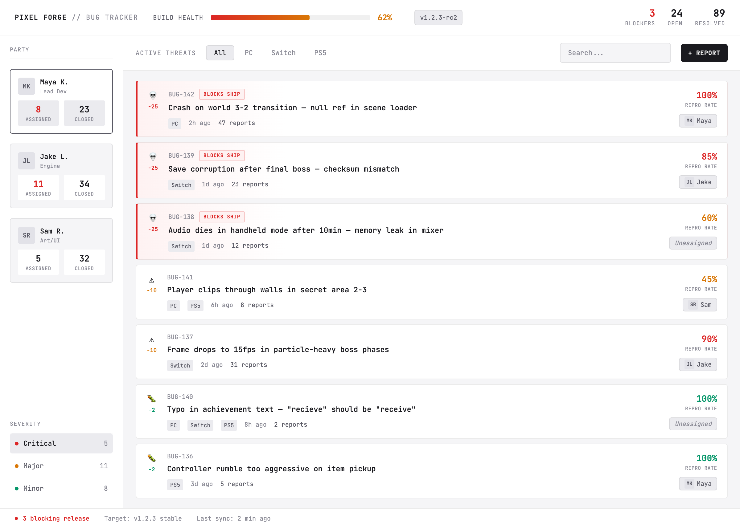 Bug Tracker · interface-design